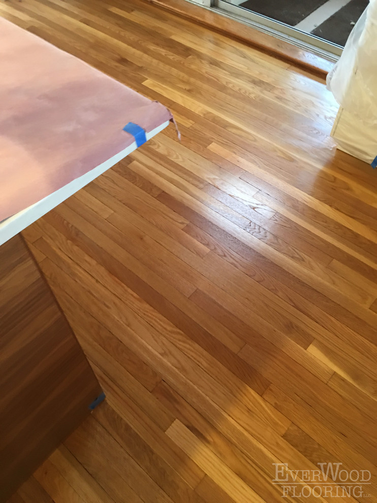 White oak refinished with Bona Woodline polyurethane - Traditional ...