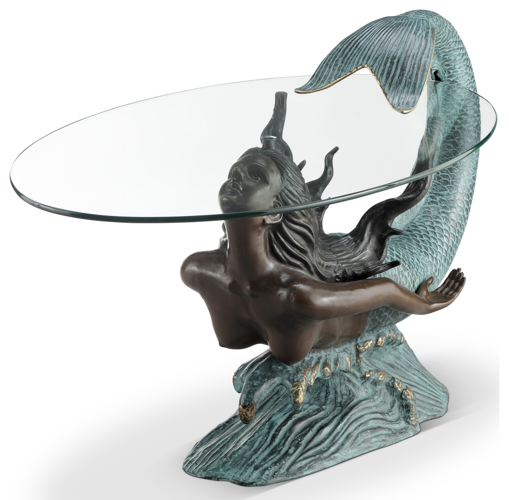 Diving Mermaid Coffee Table - Beach Style - Coffee Tables - by SPI | Houzz