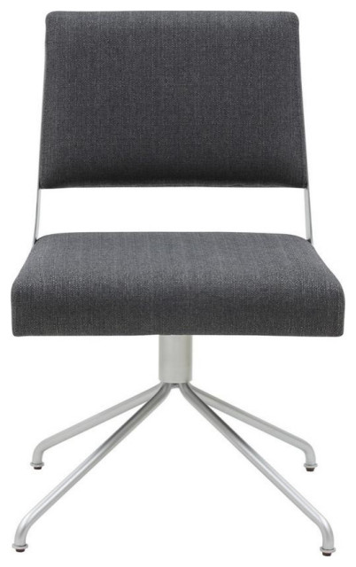 Myric Swivel Office Chair Slate Gray/Silver - Contemporary - Office ...