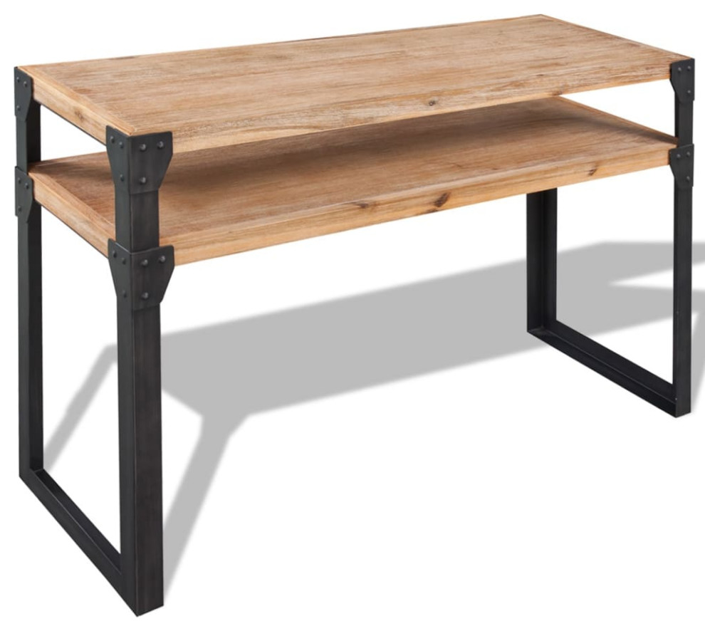 vidaXL Console Table Entryway Table Living Room Side Table Solid Wood ...