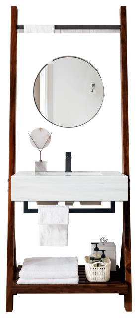 Lakeside 30" Single Vanity With Arctic Fall Solid Surface Top ...