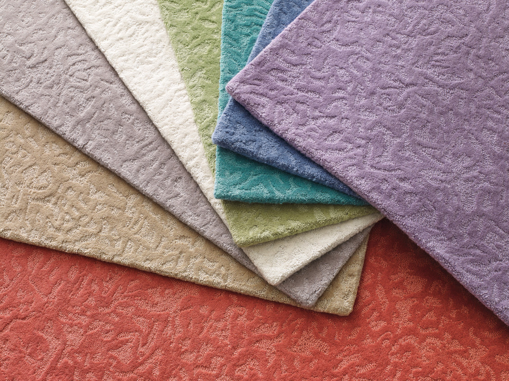 Crackle 1x1 Pewter, 5' x 8' Area Rug - Contemporary - Area Rugs - by ...