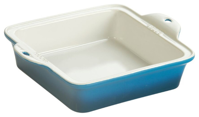 Lodge Blue Stoneware 8 x 8 Inch Baking Dish - Contemporary - Baking ...