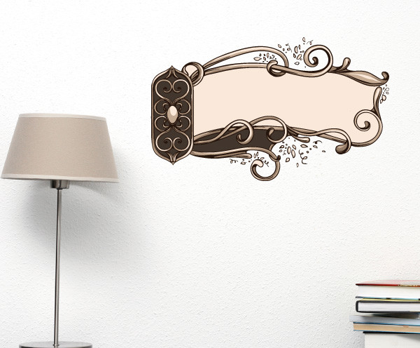 Scroll Ornate Vinyl Wall Decal ScrollOrnateUScolor010; 10 in ...