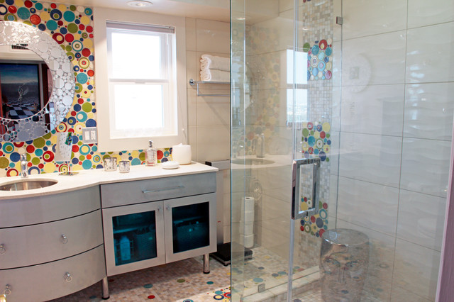 Room of the Day: Ferraris, Fossils and Bubbles Inspire a Bath Update