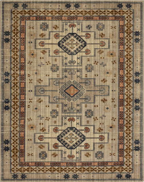Karastan Rugs Almada Terra Cotta 5'x8' Area Rug, 5'x8' - Southwestern ...