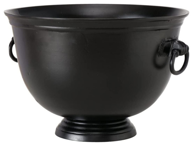Black Luxury Champagne Bucket, 19.75" - Contemporary - Ice Tools And ...