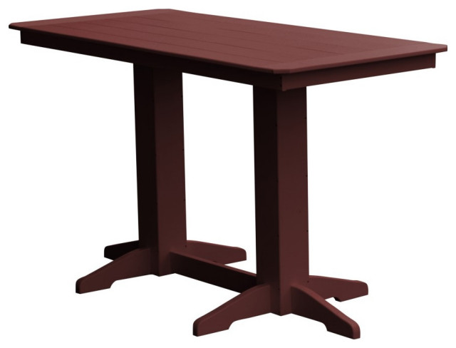 Poly Lumber Rectangular Table, 6 Foot - Contemporary - Outdoor Pub And Bistro Tables - by ...