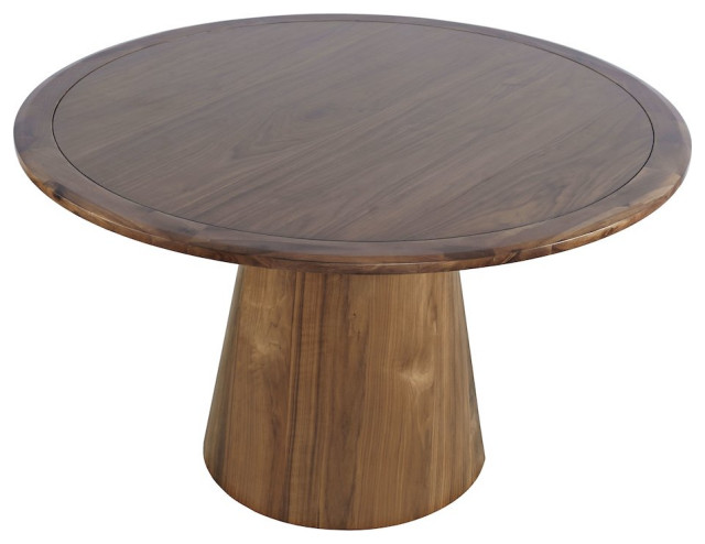 Nash Mid-Century Modern 50 Round Pedestal Dining Table - Modern ...
