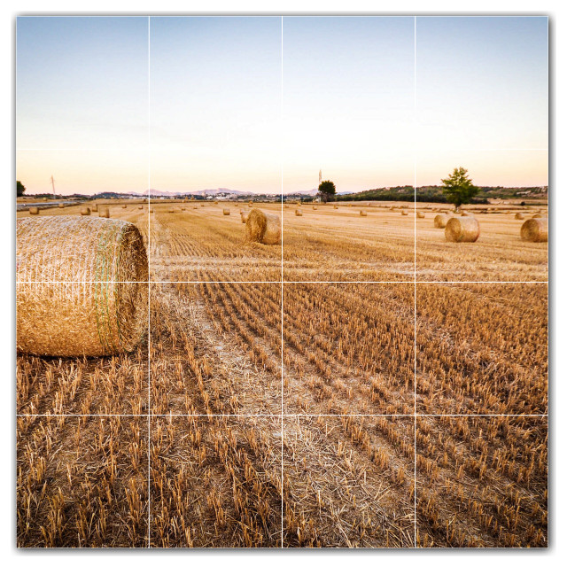 Farm Ceramic Tile Wall Mural HZ500586, 48" Wide x 48" High - Farmhouse ...