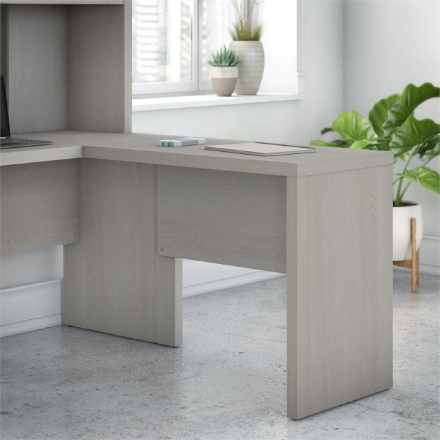 Echo 36W Desk Return in Gray Sand - Engineered Wood - Contemporary ...