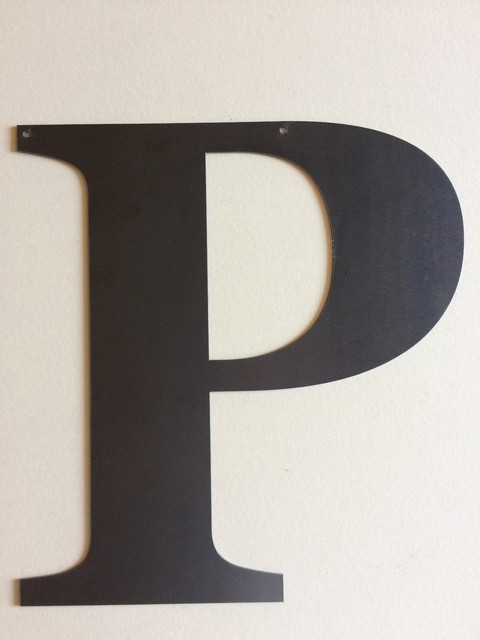 Rustic Large Letter "P", 18" - Contemporary - Wall Letters - by ...