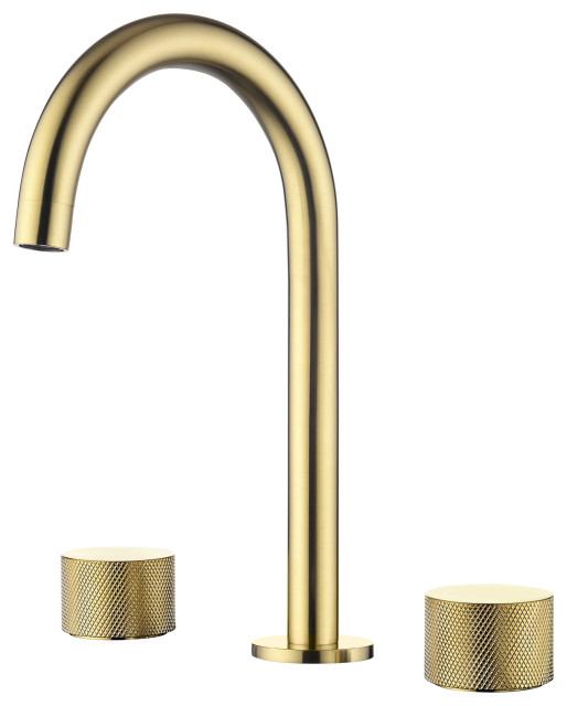 Circular X 8" Bathroom Sink Widespread Faucet with Drain Assembly ...