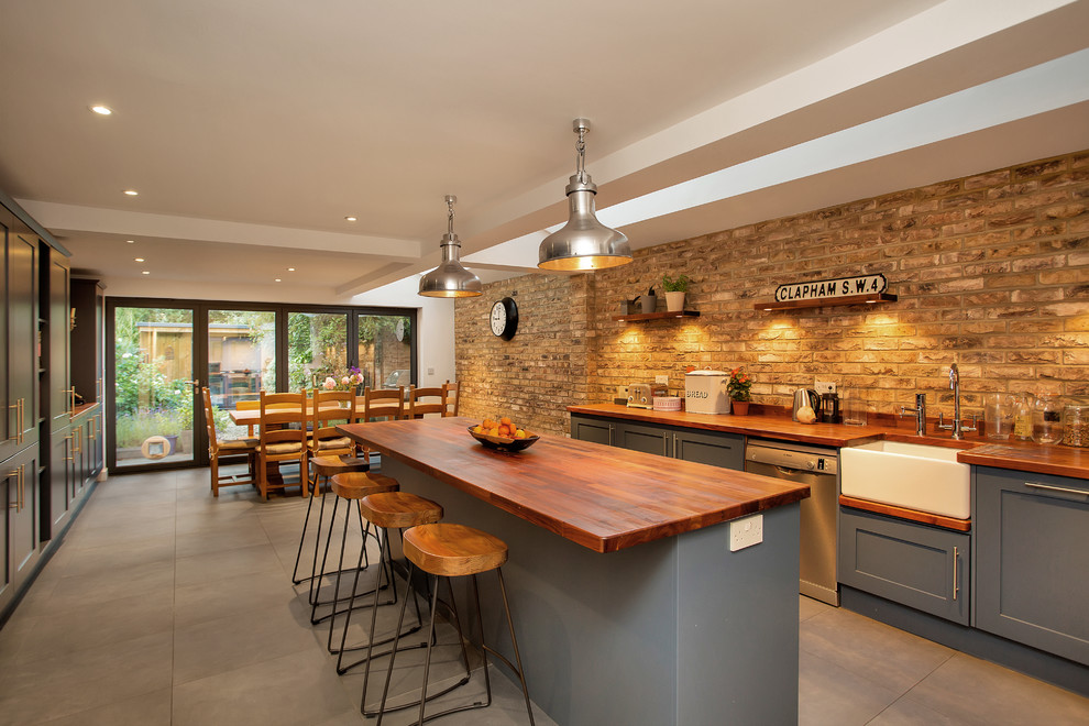 Charmingly Rustic Home Extension - Balham - Rustic - Kitchen - London ...