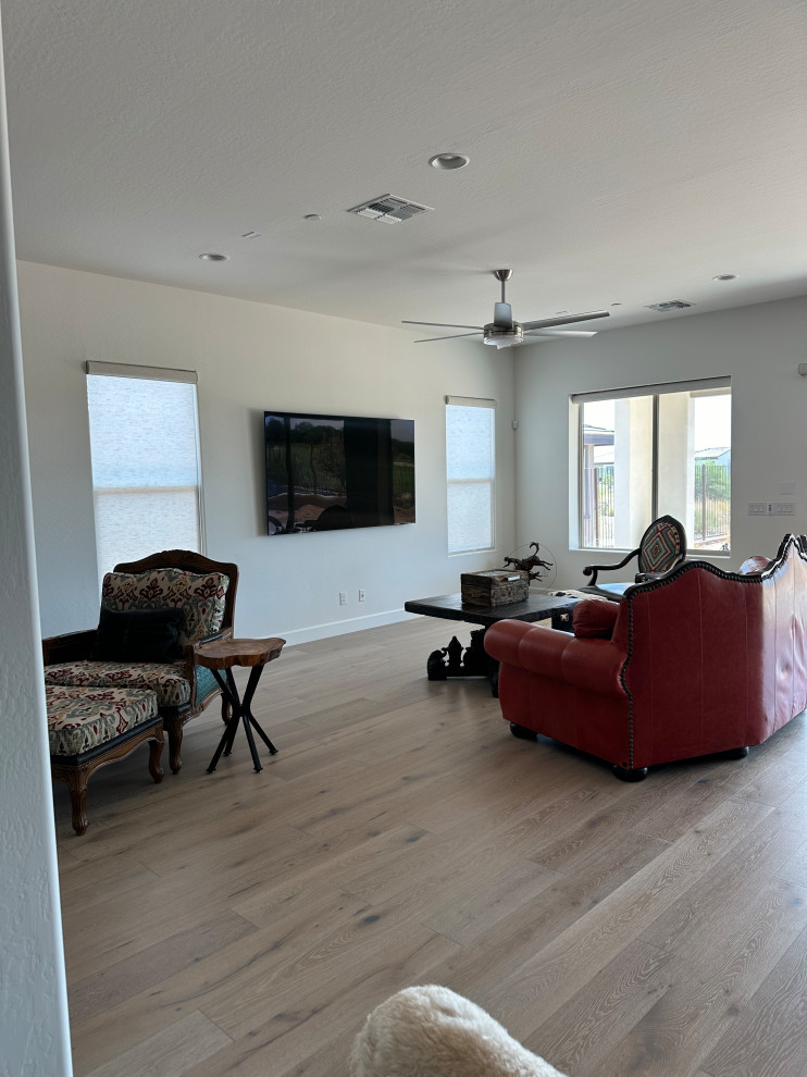 Need ideas for a TV wall with windows on each side of TV | Houzz Forum