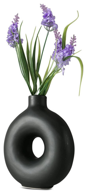 Infinity Ring Vase, 8 L x 2 3/4 W x 6 3/4 H inches - Transitional ...