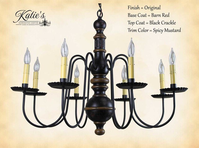 Hamilton Wood Chandelier 8-Light, Assorted Finishes - Traditional ...