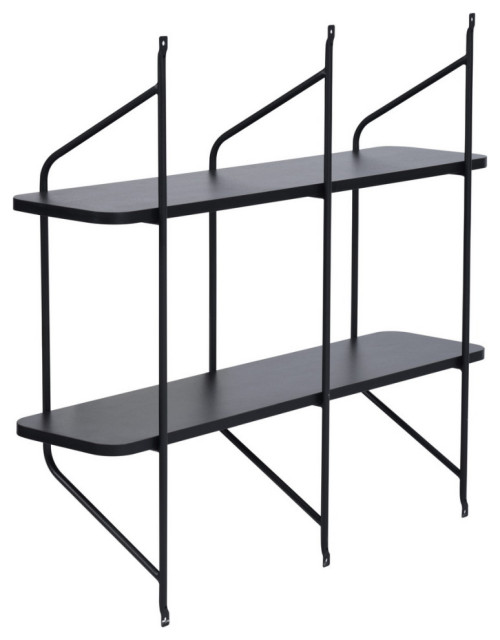 2 Tier Display Wall Shelf Storage Rack Wall Rack Holder Rack 31.5x28.3 ...