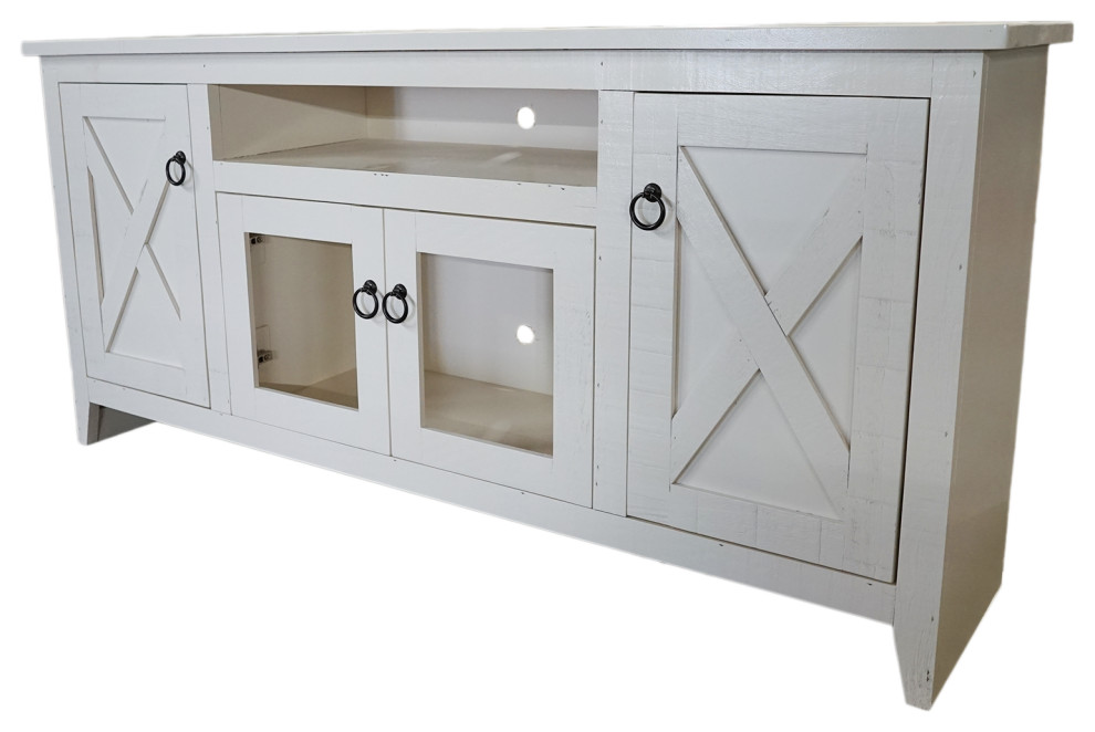 60" Farmhouse TV Stand - Farmhouse - Entertainment Centers And Tv ...