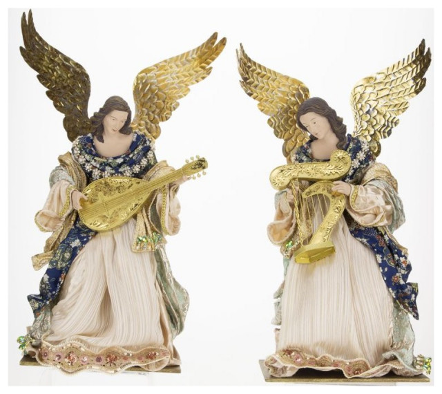 Mark Roberts Christmas 2021 Standing Angel Figurine 21'' Blue ...