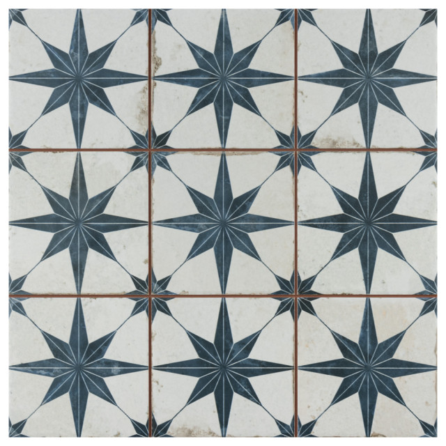 Harmonia Kings Star Ceramic Floor and Wall Tile, Sample - Farmhouse ...