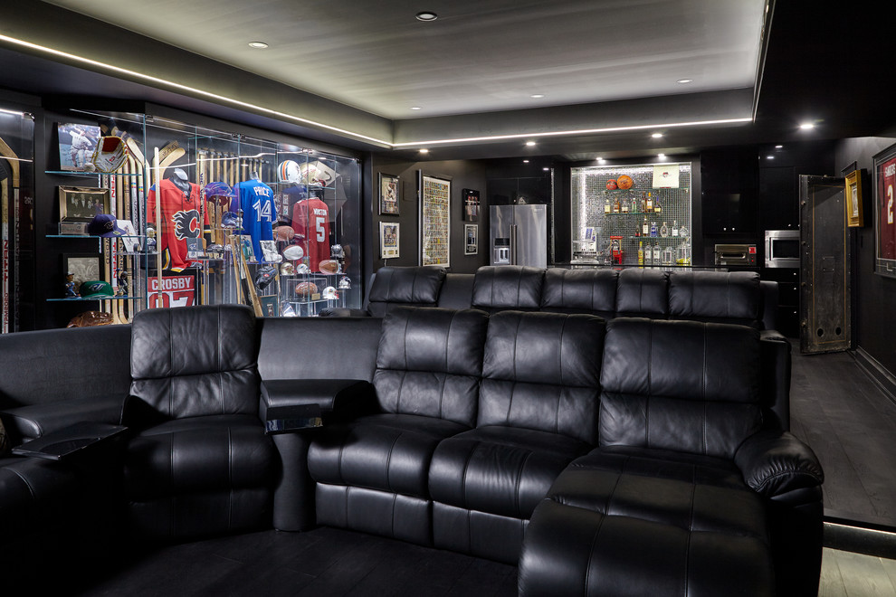 The ultimate man cave - Transitional - Home Theatre - Toronto - by ...