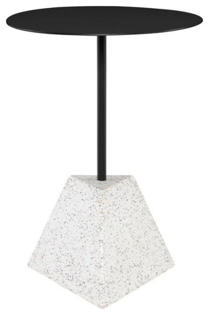 Addison Black Confetti Side Table - Transitional - Side Tables And End ...