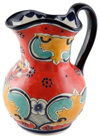 Talavera Large Pitcher - Mediterranean - Pitchers - by Tierra Fina | Houzz