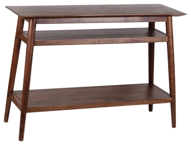Porter Designs Portola Solid Acacia Wood Console Table - Brown ...