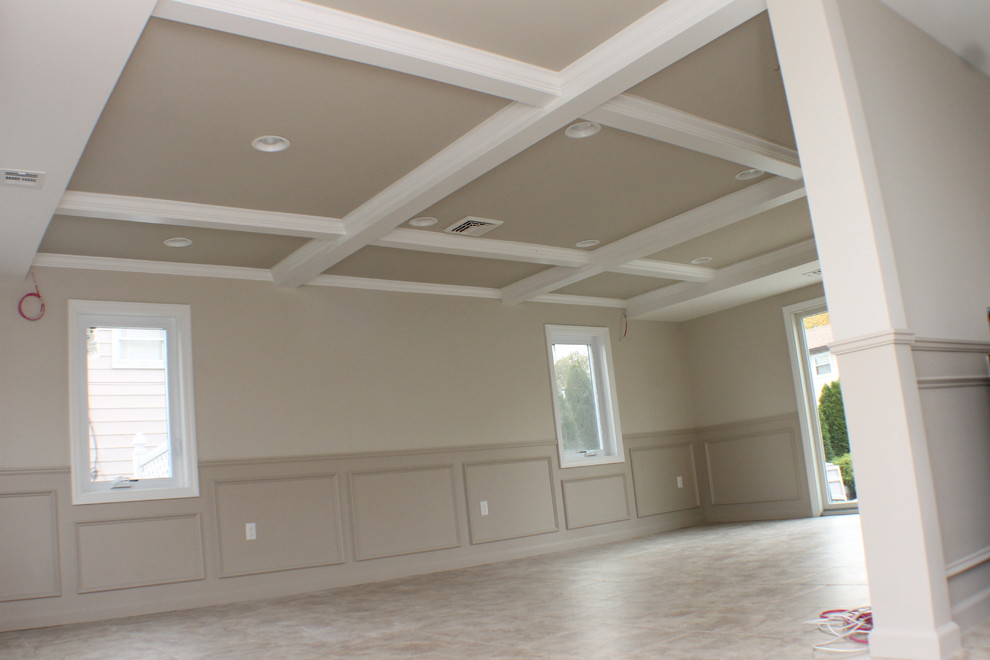 Coffered Ceilings/Wainscot - Transitional - Newark - by Fiducia Home ...