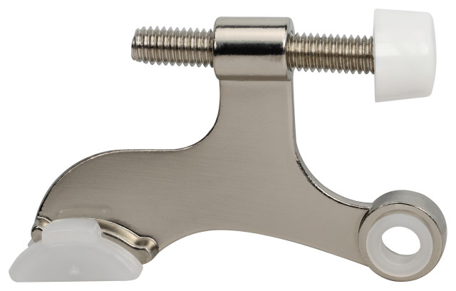 Rok Hardware Heavy Duty Hinge Pin Door Stop, Brushed Nickel, 5 ...