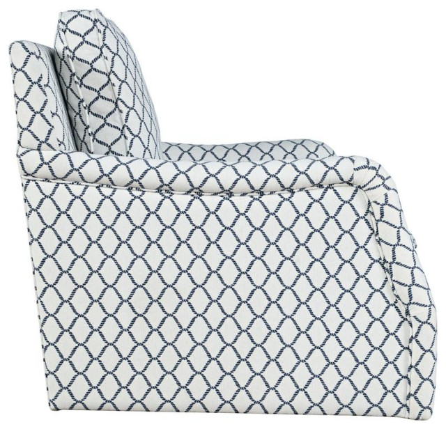 Kennedy Carter Contemporary Upholstered Pattern Swivel Accent Chair ...