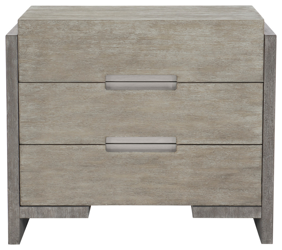 Bernhardt Foundations Nightstand, 34"W x 20"D x 29"H - Transitional - Nightstands And Bedside ...