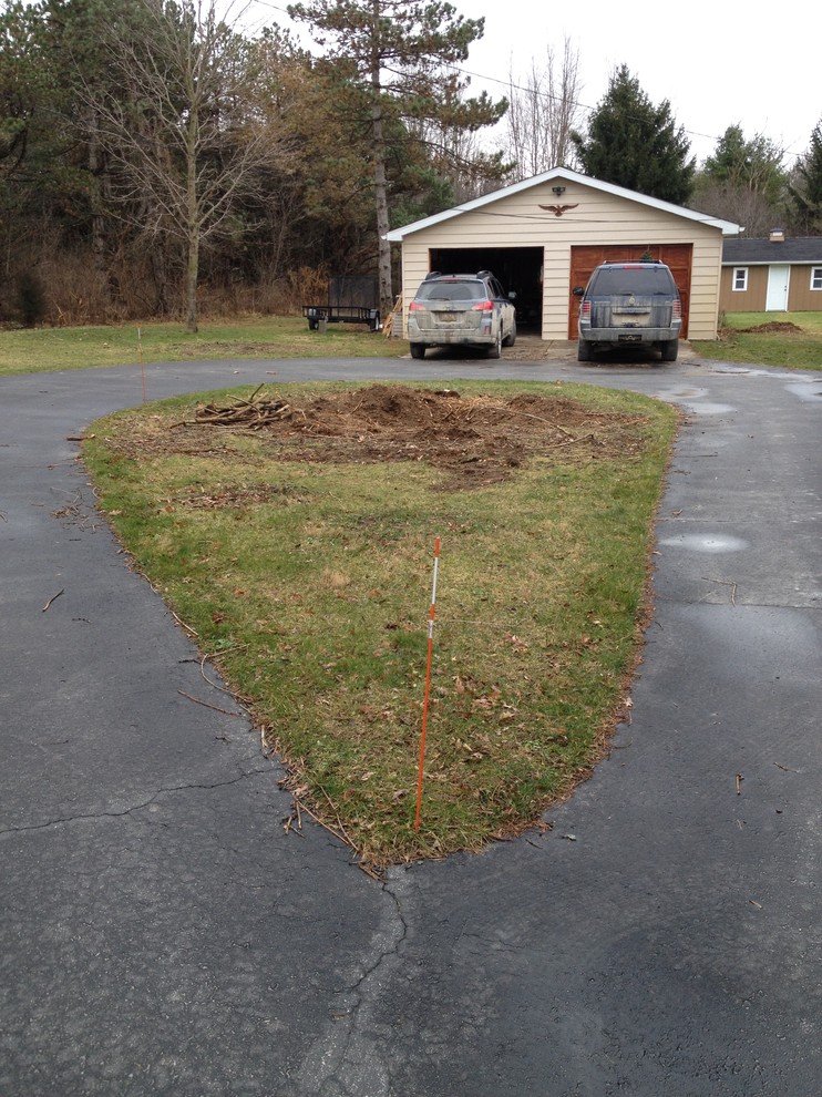 Small circle drive landscaping | Houzz Forum