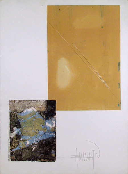 Bimal Banerjee, Arrow Cloud and Nature, Newsprint and Screenprint ...