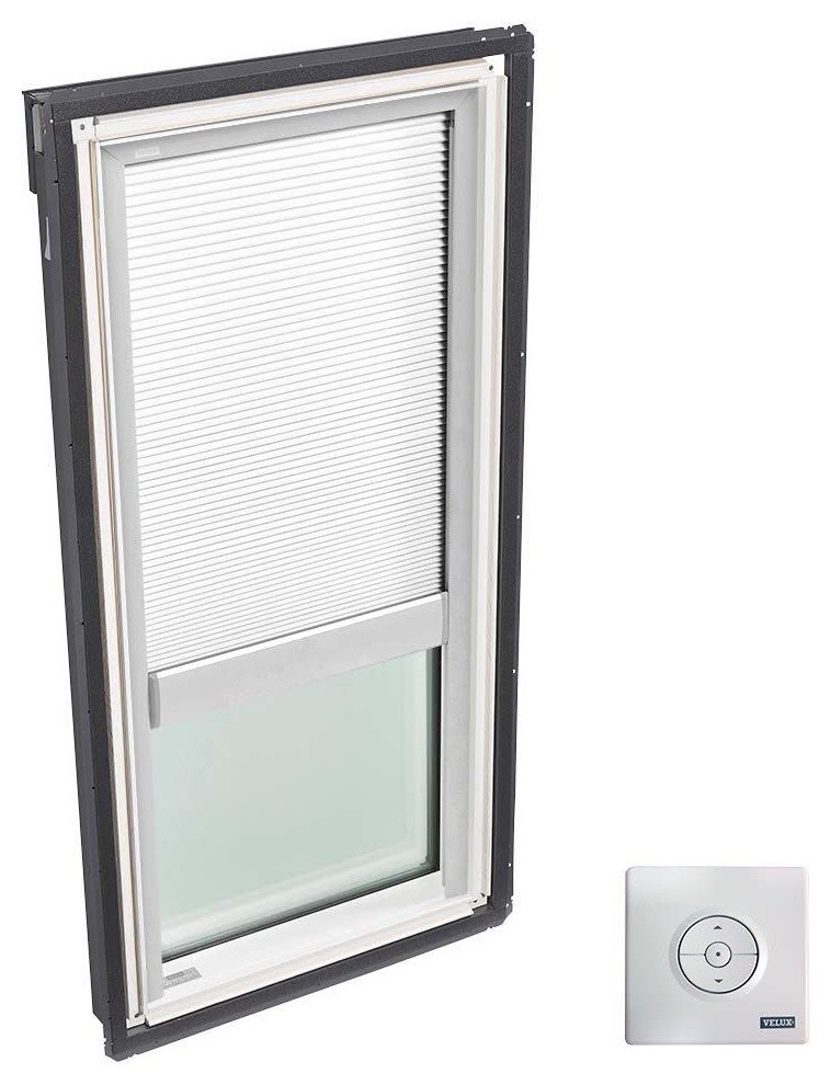 Velux FSLD D26 White Solar Powered Light Filtering Skylight Blind ...