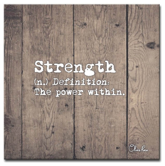 Ready2HangArt 'Define Strength' Inspirational Canvas Art by Olivia Rose ...