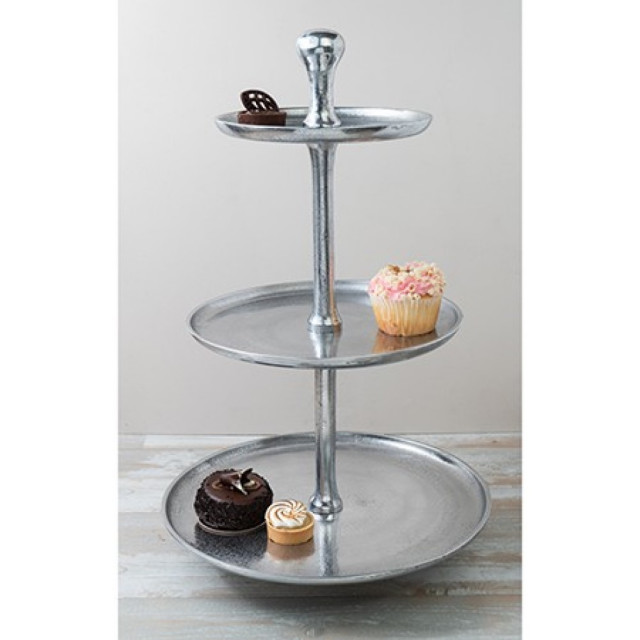Round Three Tier Serving Stand - Contemporary - Dessert And Cake Stands ...