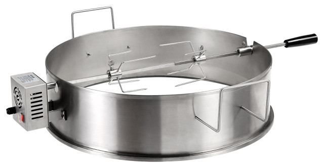VEVOR BBQ Rotisserie Ring Kit for 22" Kettle Charcoal Grills Stainless ...