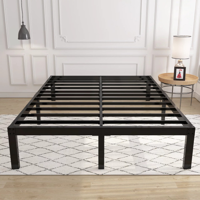 Modern Platform Bed, Stat Design Constructed With Heavy Duty Metal, Cal ...