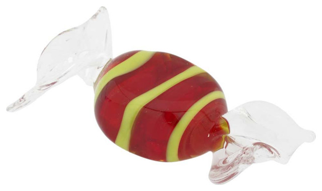 GlassOfVenice Murano Glass Rectangular Candy - Red and Green ...