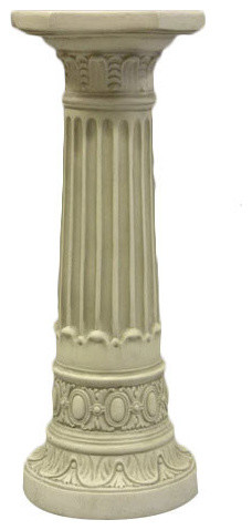 Stylized Acanthus Leaf Ped, Architectural Columns - Traditional ...