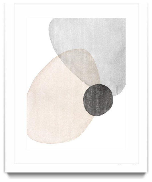 Giant Art 30x40 Shifting Spheres IV Matted and Framed in Multi-Color ...