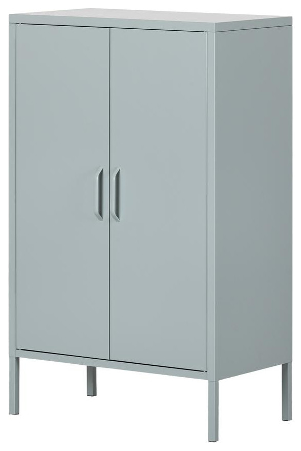 Crea Metal 2-Door Accent Cabinet, Blue - Transitional - Accent Chests ...