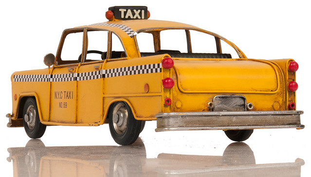 Handmade Classic New York City Taxi Model, Collectible Metal Scale ...