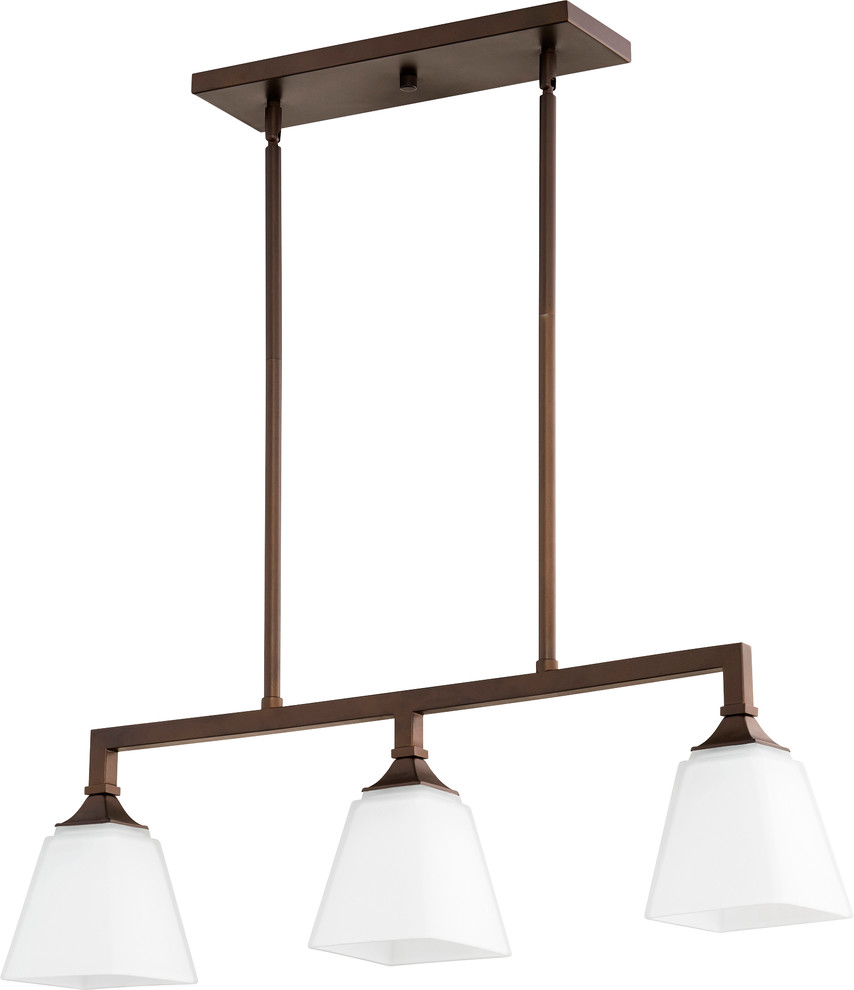 Wright 3-Light Island Fixture - Transitional - Kitchen Island Lighting ...