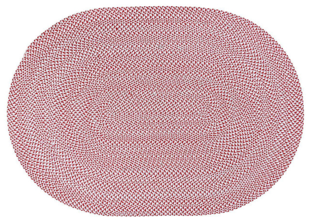 Tri, Color Farmhouse Buffalo Check Braided Rug, 8'x10' - Contemporary ...