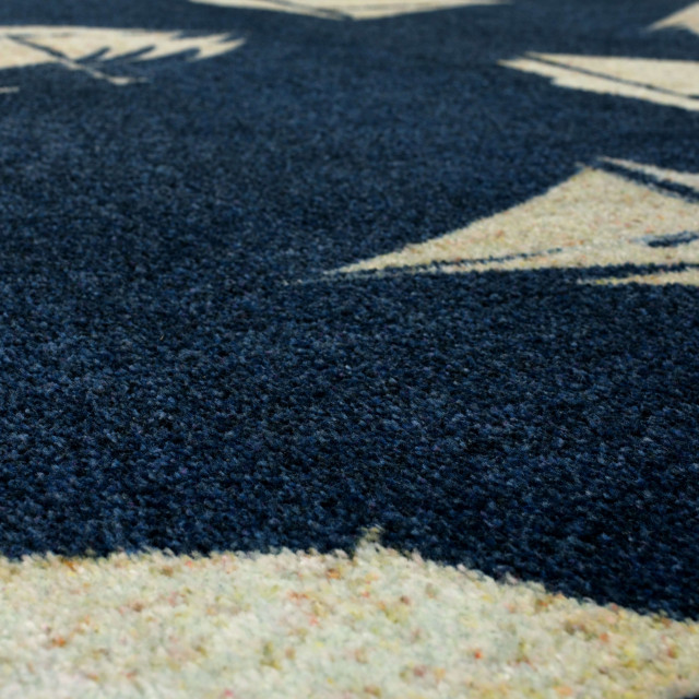 Mohawk Home Blue Boats Navy 5' x 8' Area Rug, 5' x 8' - Beach Style ...