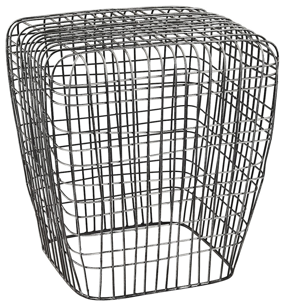 Woven Wire Stool - Industrial - Accent And Garden Stools - by Lighting ...