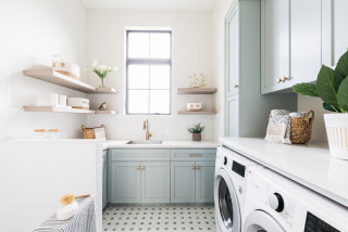 79th Dream Modern Farmhouse - Farmhouse - Laundry Room - Los Angeles ...